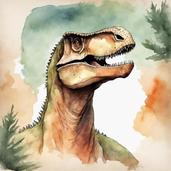 Download Watercolor Painting of Extinct Dinosaur Backgrounds Online ...