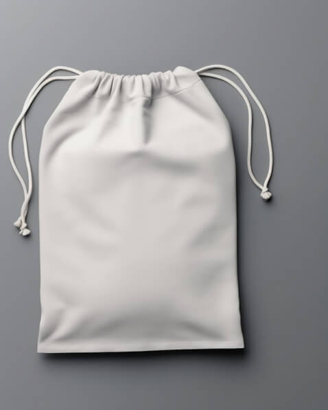 Download White Drawstring Bag on Gray Background Mockups Online ...