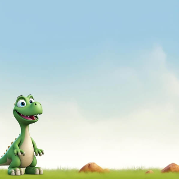 Download Green Dinosaur in Grassy Field Backgrounds Online - Creative ...