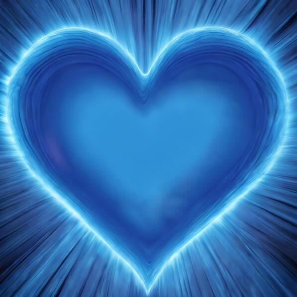 Download Bright Blue Heart Symbolizing Love and Connection Backgrounds ...