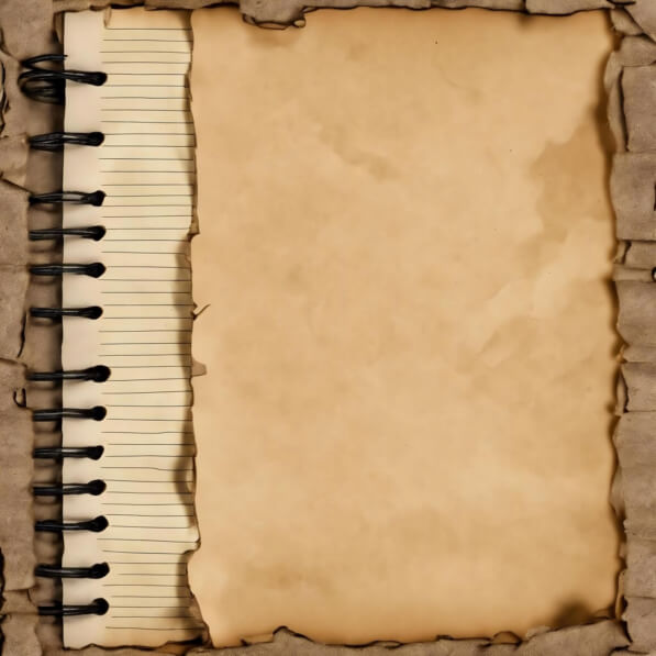 Download Vintage Torn Paper with Old Spiral Notebook Backgrounds Online ...