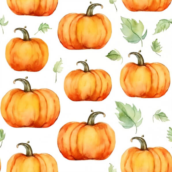 Download Fall Season Pumpkin and Leaf Pattern Patterns Online ...