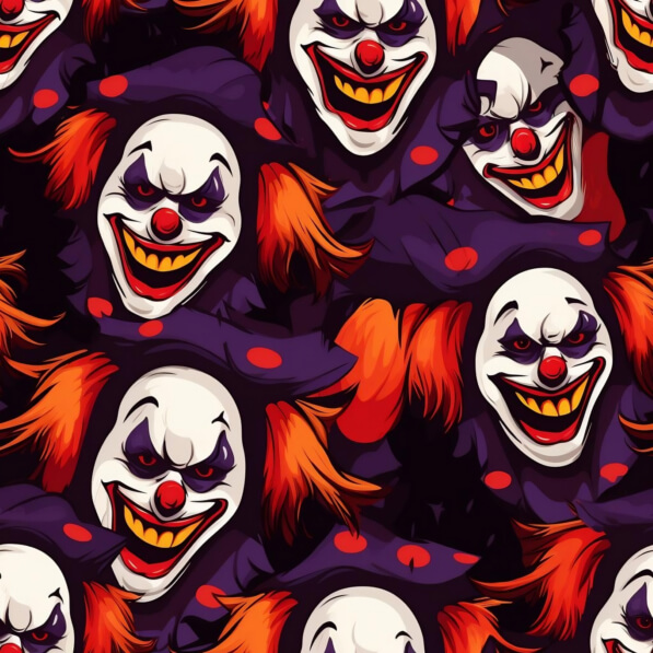 Download Colorful Clown Seamless Pattern Patterns Online - Creative Fabrica