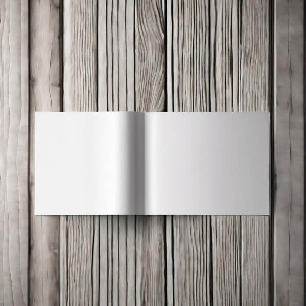 Download Open White Book on Wooden Background Mockups Online - Creative ...