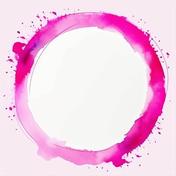Download Abstract Pink Circle Frame with Watercolor Splatters ...