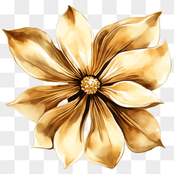 Download Gold Flower on Black Background PNGs Online - Creative Fabrica