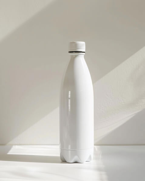 Download White Plastic Water Bottle on Table Mockups Online - Creative ...