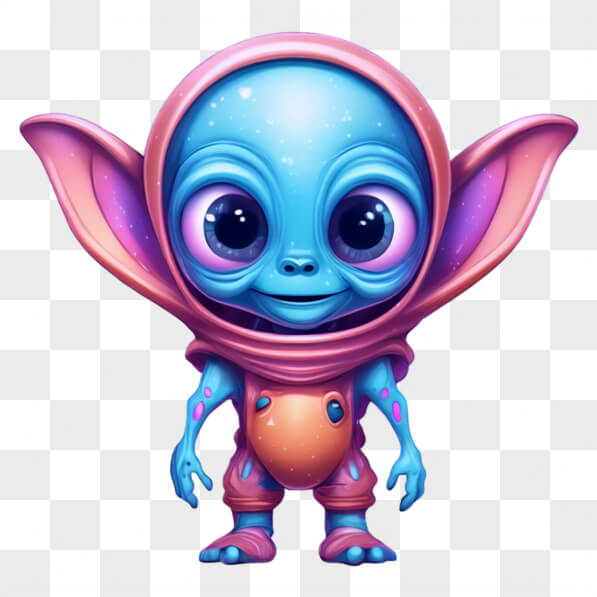 Download Blue and Pink Yoda Doll Cartoons Online - Creative Fabrica