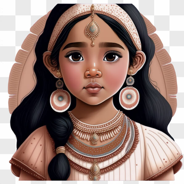 Scarica Giovane ragazza indiana in abiti tradizionali PNGs Online ...