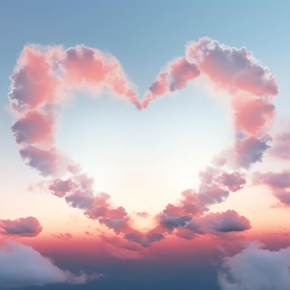 Download Heart-shaped Cloud Formation Backgrounds Online - Creative Fabrica