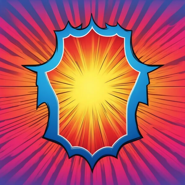 Download Illustration of Shield with Rays and Sunburst Backgrounds ...