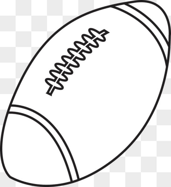 Download Outline of a Football Ball with 'American Football' Text PNGs ...