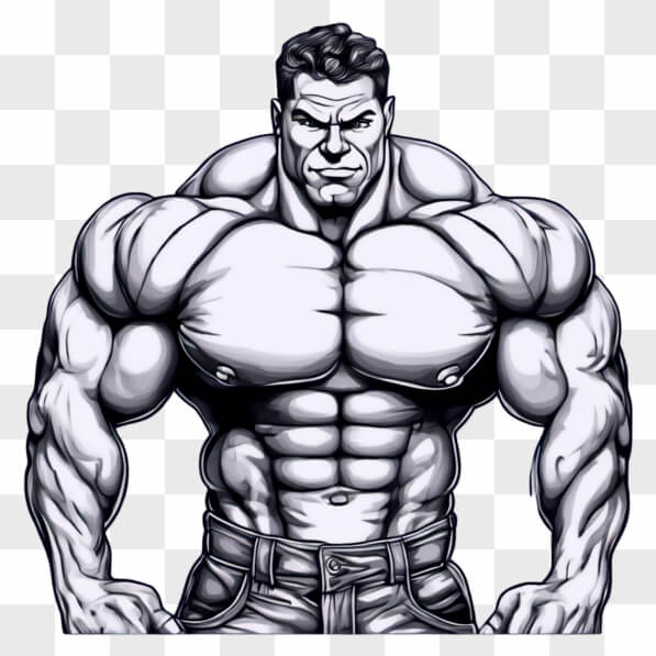 Download Muscular Bodybuilder Illustration Cartoons Online - Creative ...