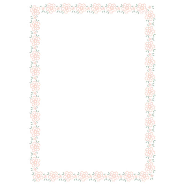 Download Pink and White Floral Frame with Rounded Corners Frames Online ...