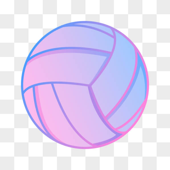 Descarga Pelota de Voleibol Rosa y Azul sobre Fondo Negro PNGs En Línea ...
