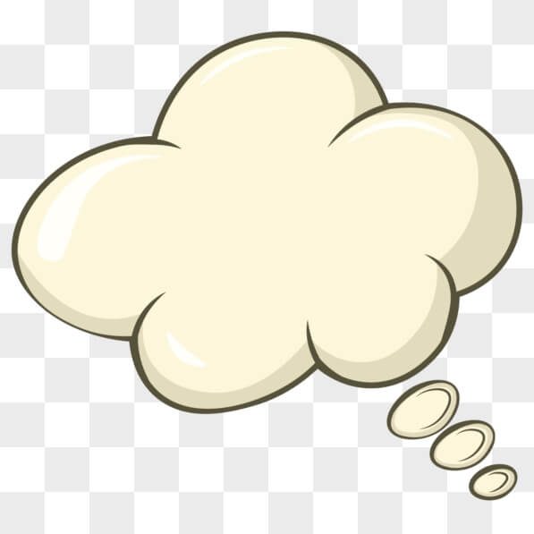 Download Cartoon Thought Bubble with Circles PNGs Online - Creative Fabrica