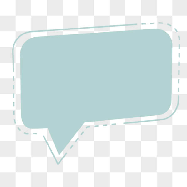 Download Blue Speech Bubble Icon PNGs Online - Creative Fabrica