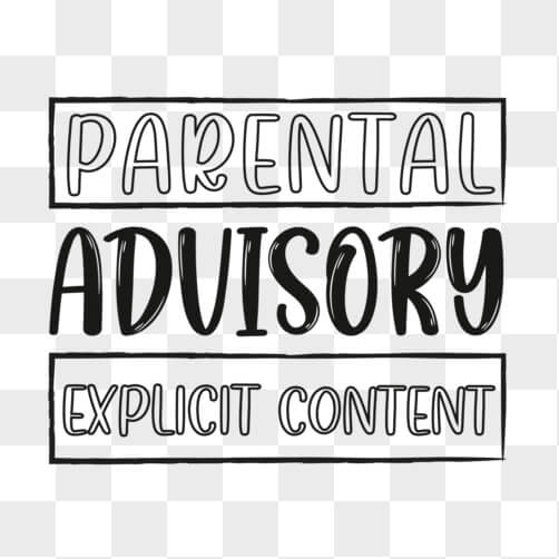 Download Parental Advisory Explicit Content Logo PNGs Online - Creative ...