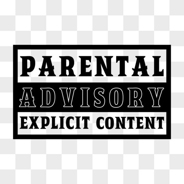 Download Parental Advisory Explicit Content Logo PNGs Online - Creative ...