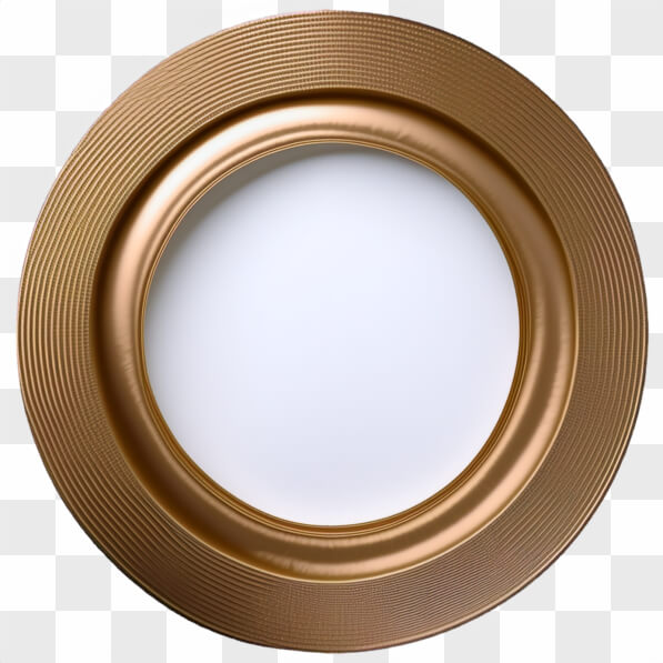 Download Round Gold Metal Frame on Black Background with White Circle ...