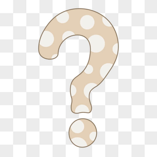 Download Polka Dot Question Mark on White Background PNGs Online ...
