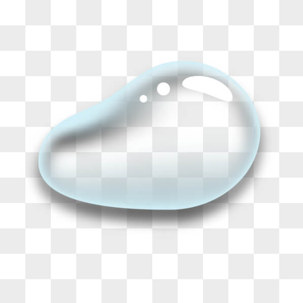Download Black Drop of Water Floating in Air on White Background PNGs ...