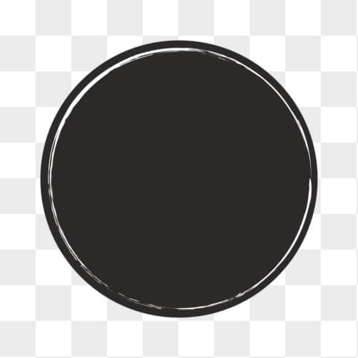 Download Circle with Black Paint Brush Strokes on White Background PNGs ...
