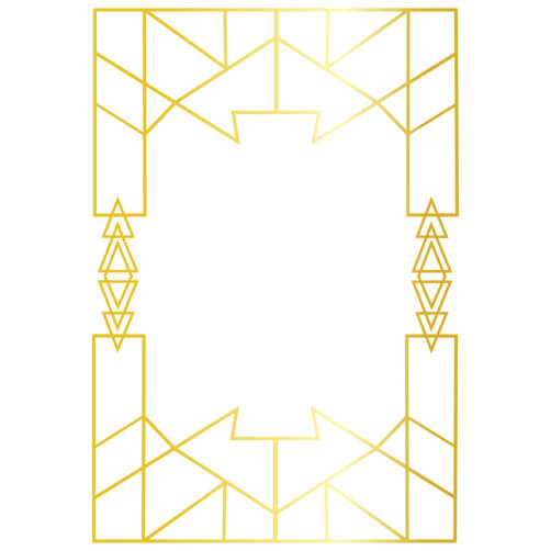 Download Art Deco Style Frame with Gold Border Frames Online - Creative ...