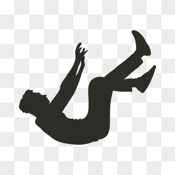 Download Silhouette of a Man Falling Down PNGs Online - Creative Fabrica