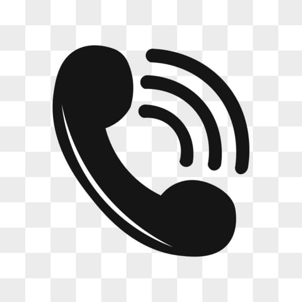 Download Black and White Phone Icon PNGs Online - Creative Fabrica