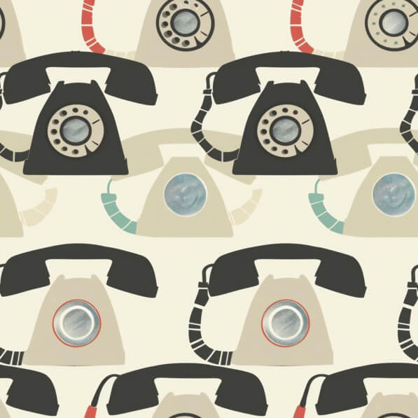 Download Vintage Telephones Seamless Pattern Patterns Online - Creative ...