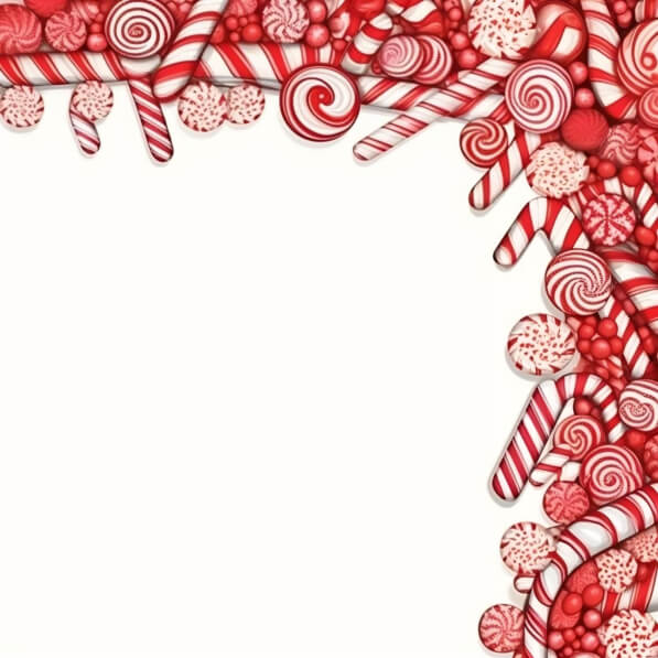 Download Festive Candy Cane Border Backgrounds Online - Creative Fabrica