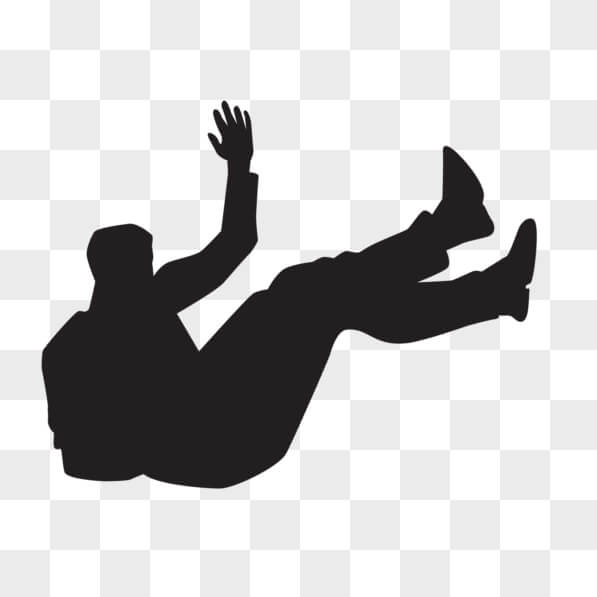 Download Silhouette of Man Falling Down PNGs Online - Creative Fabrica