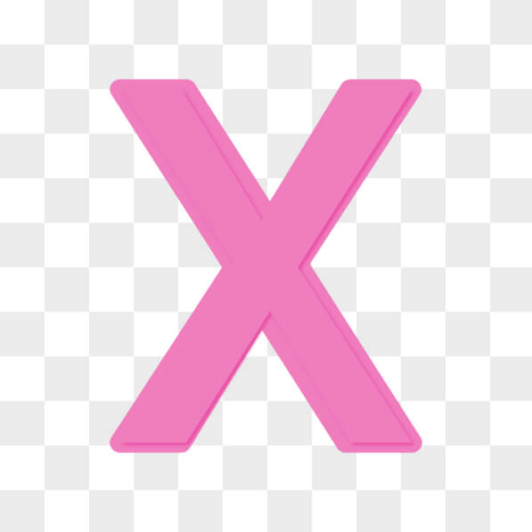 Baixe Letra X Rosa Símbolo de Setas PNGs - Creative Fabrica
