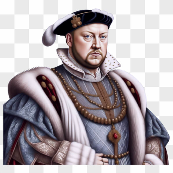 Download Medieval-Style Man Resembling King Henry VIII PNGs Online ...