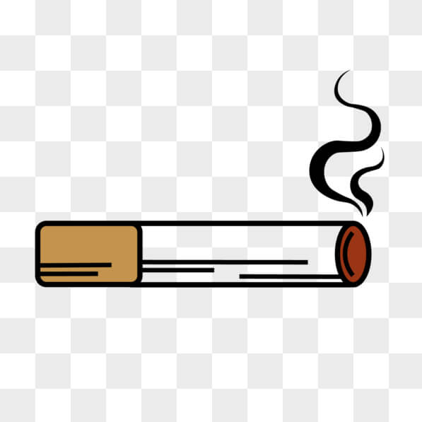 Download Illustration of Cigarette with Smoke PNGs Online - Creative ...