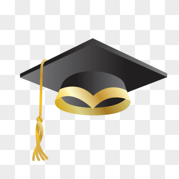 Descarga Birrete de Graduación Negro y Dorado con Borla PNGs En Línea ...