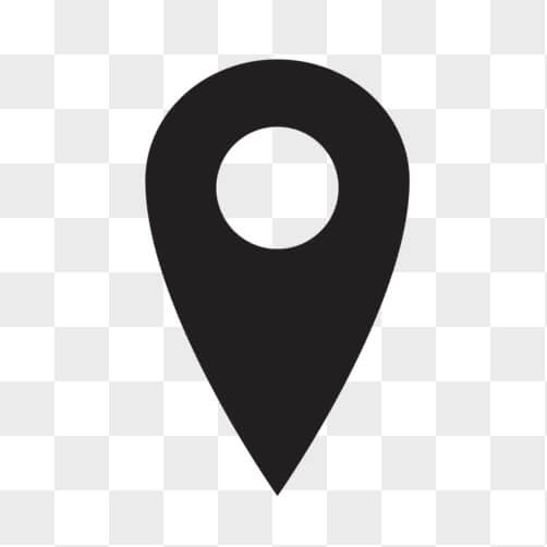 Download Black and White Location Marker Icon PNGs Online - Creative ...