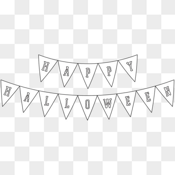 Download Happy Halloween Bunting Banner PNGs Online - Creative Fabrica