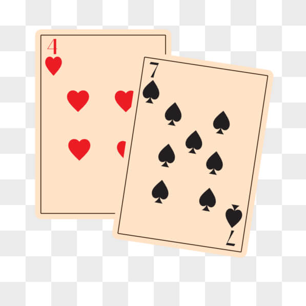 Download Playing Cards with Hearts and Spades PNGs Online - Creative ...