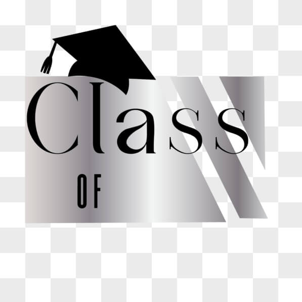 Download Graduation Cap - Class of Words PNGs Online - Creative Fabrica