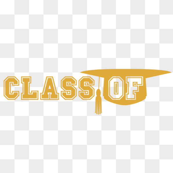 Download Class of 2018 Graduation Cap with Gold Lettering PNGs Online ...