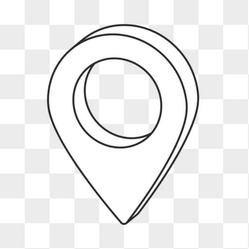 Download Black and White Location Marker Icon PNGs Online - Creative ...