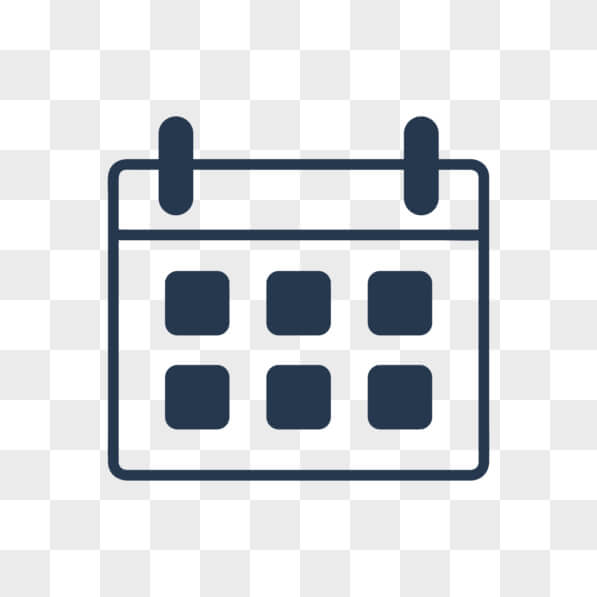 Download Calendar Icon with Squares PNGs Online - Creative Fabrica