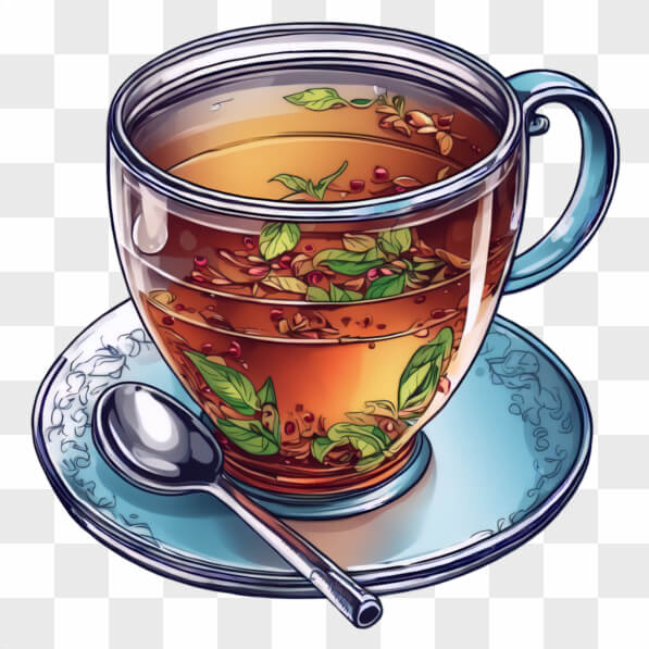 Download Cup of Tea with Herbs and Spices Cartoons Online - Creative ...