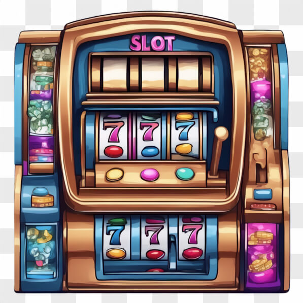 Download Slot Machine with Coins and Symbols Cartoons Online - Creative ...