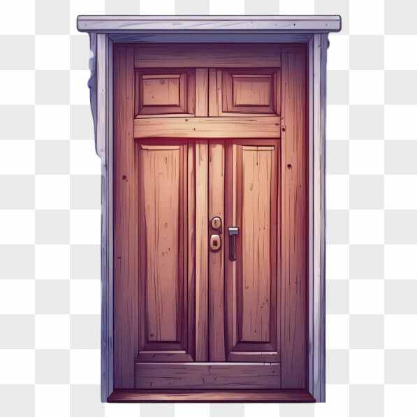 Download Rustic Wooden Door in Dark Setting Cartoons Online - Creative ...