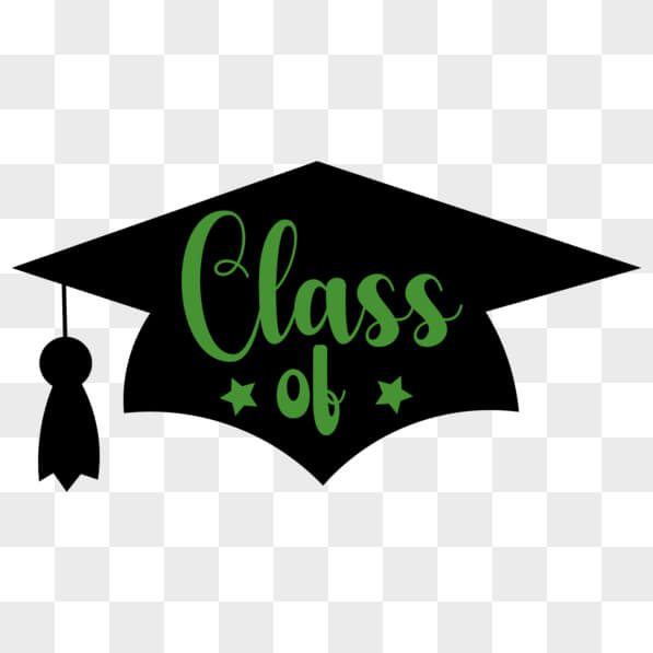 Download Graduation Cap with 'Class of' Design PNGs Online - Creative ...