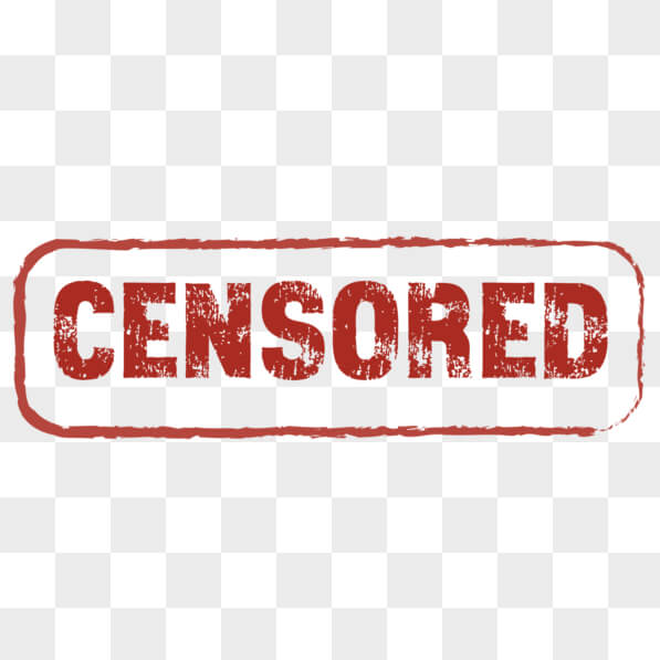Download Red Censored Rubber Stamp on White Background PNGs Online ...