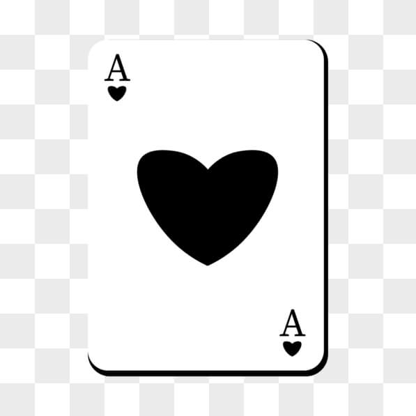 Download Ace of Spades Playing Card with Heart Symbol PNGs Online ...
